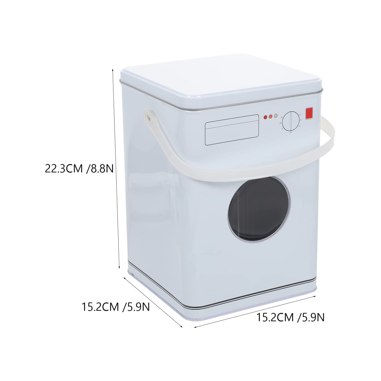 Washing Machine Shape Candy Storage Box Food Storage Containers with Lid Multigrain Storage Tin Canister Bin Sundries Holder Decor