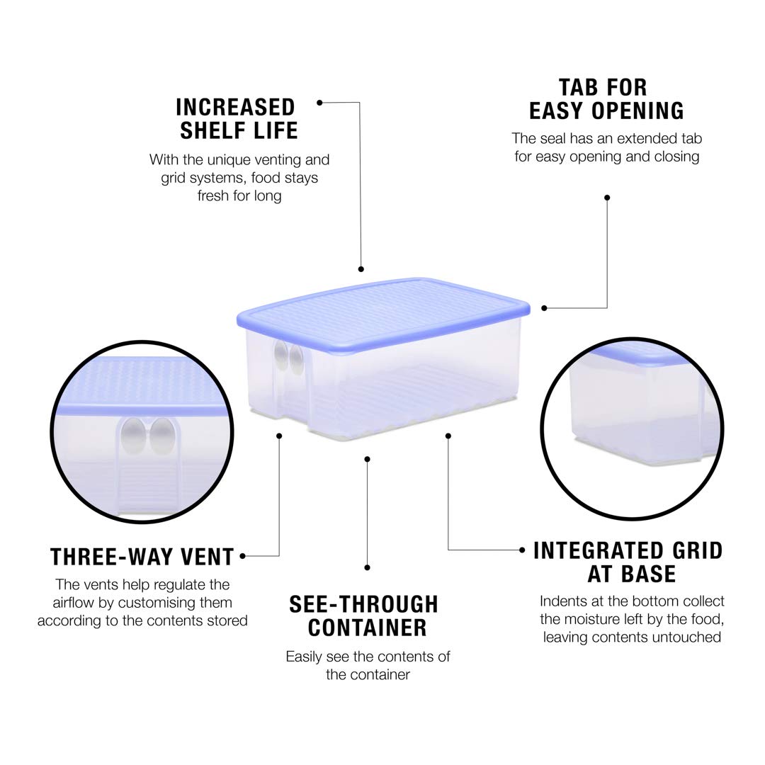 Tupperware. Fridge Smart Medium 1.6l 2pc