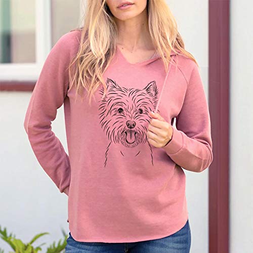 Inkopious Welma The West Highland Terrier Westie - Cali Wave Hooded Sweatshirt -Sage Medium