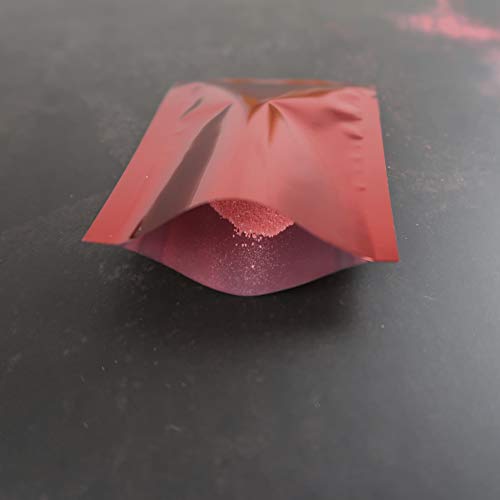 100PCS Red Metallic Foil Mylar Open Top Bags 12x18cm (4.7x7")