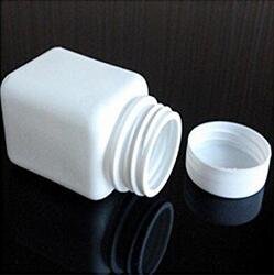 12Pcs 60ml/2oz Empty Portable White Square Plastic Solid Powder Bottles Holder Storage Container Case Box