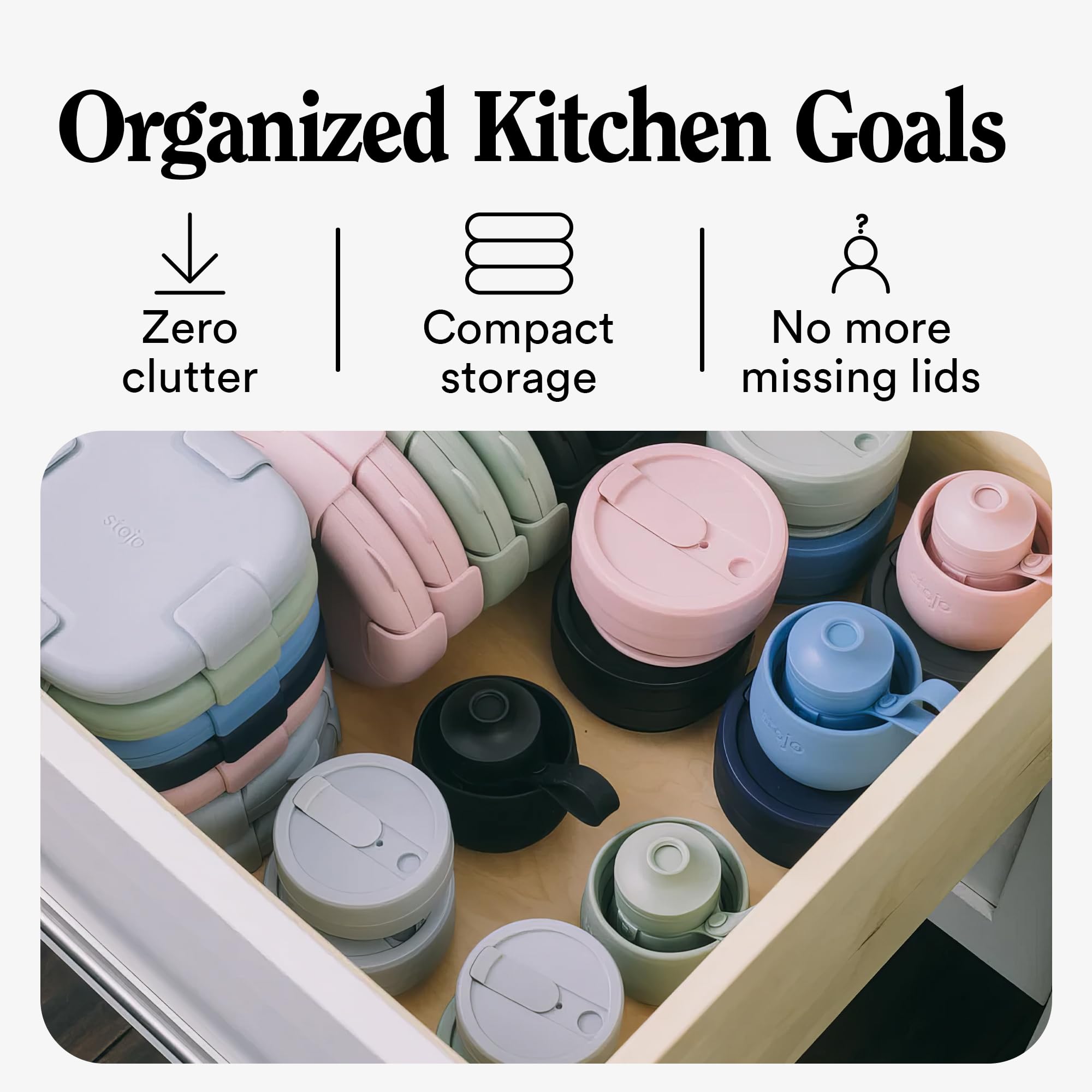 STOJO Collapsible Sandwich Box – 24oz, Reusable Food Storage Container, Silicone Bowl for Hot/Cold Food – Meal Prep, Lunch, Camping, Hiking – Dishwasher Safe (Set of 1, Carnation)