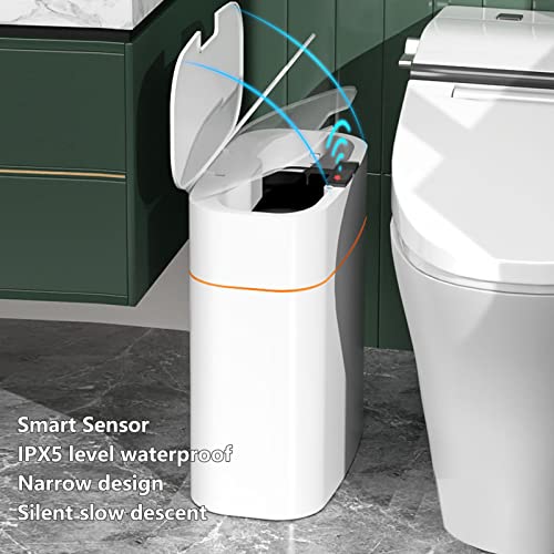 plplaaobo Smart Trash Can, Multipurpose Intelligent Garbage Can, IPX5 Life Waterproof 3 Modes Automatic Motion Sensor Waste Bin for Home Kitchen Beauty Salon Bathroom