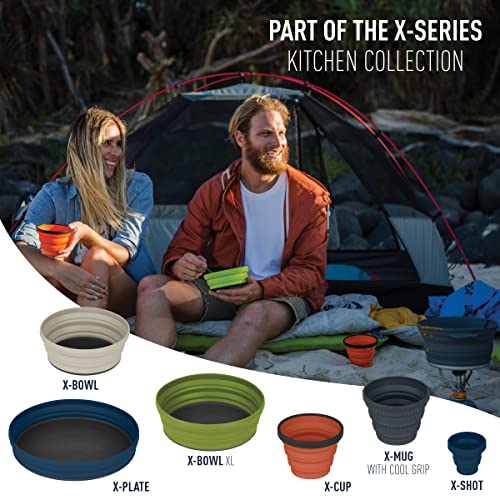 Sea to Summit X-Seal & Go Collapsible Food Storage Container, L (20 oz), Lime Green
