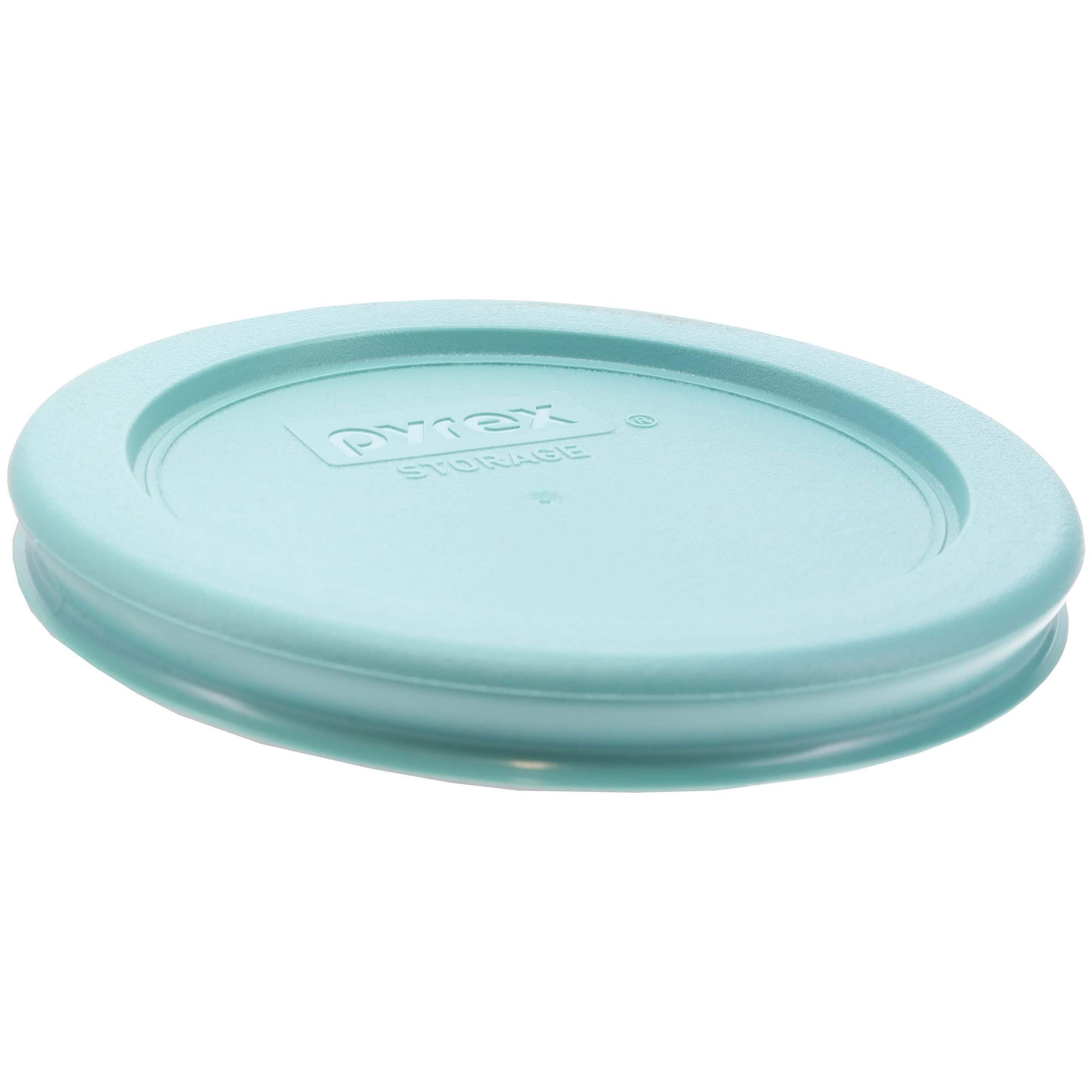 Pyrex 7202-PC Jade Dust Green Round Plastic Replacement Food Storage Lid, Made in USA - 4 Pack