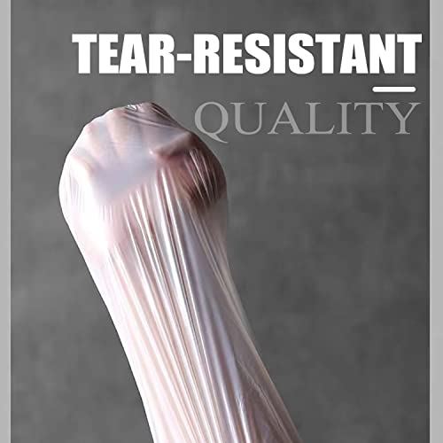 Drawstring 8 Gallon Trash Bags - Medium Trash Bags 8 Gallon Garbage Bags, Individual Unscented 8 Gal Bathroom Trash Bags, 42 Count