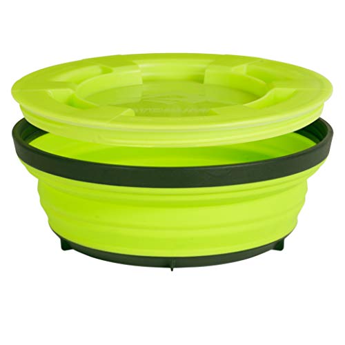 Sea to Summit X-Seal & Go Collapsible Food Storage Container, L (20 oz), Lime Green