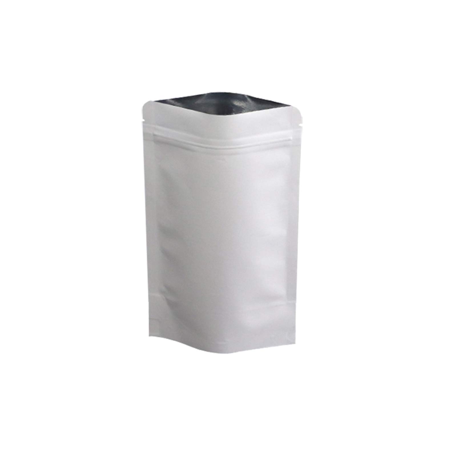 White Kraft Stand Up Pouch Bags Resealable Ziplock Seal Paper Bag Food Storage Bags 50pcs 3.9" x 5.9"