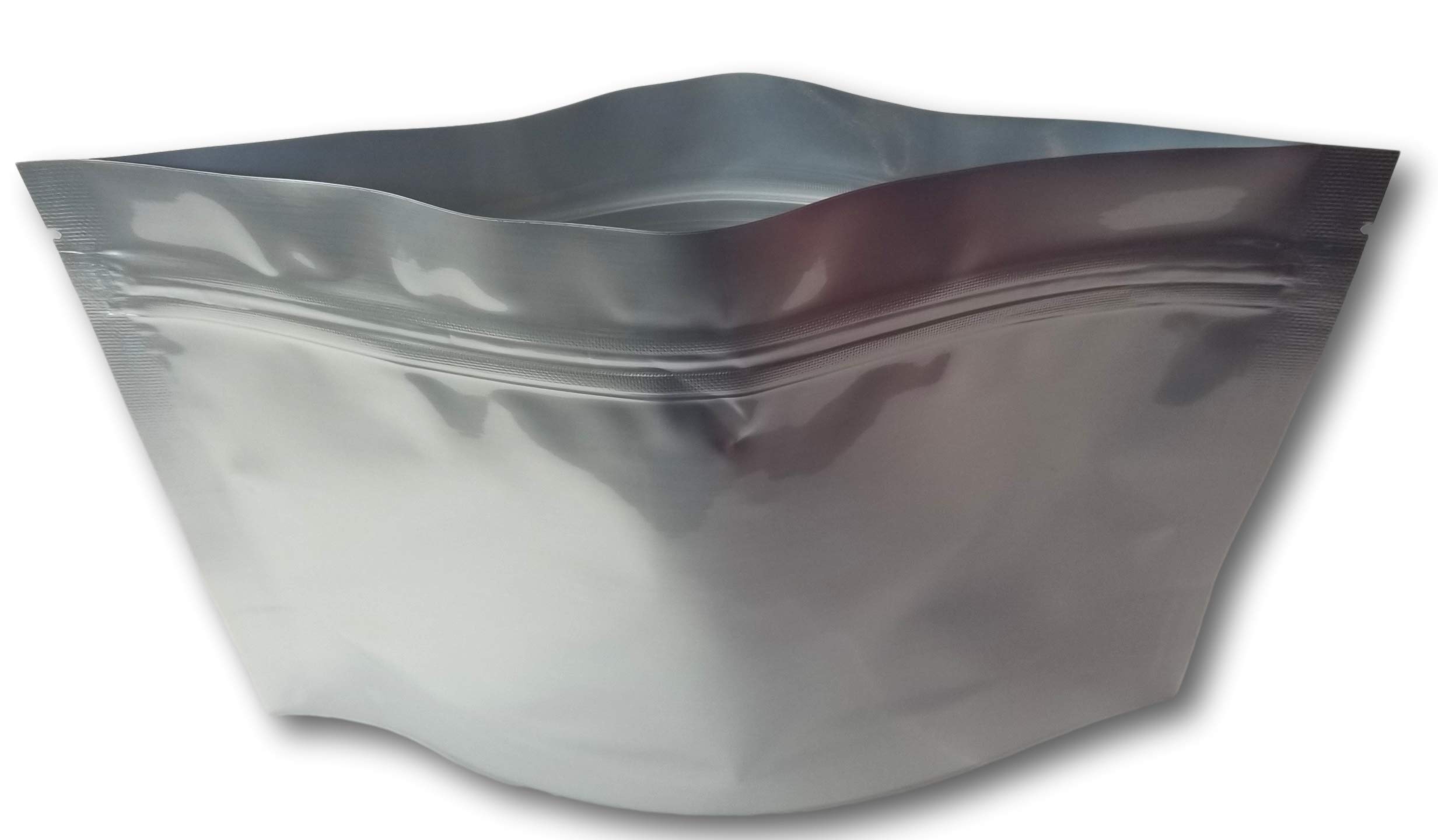 7 Mil (Per Side) Mylar Bag 9"x6"x3" 6 layer MRE-Style - Genuine Single Color Aluminum Foil-Lined Bag for Freeze Drying, Grain, Baking, Storage Container (50) (9"x6"x3") (50)