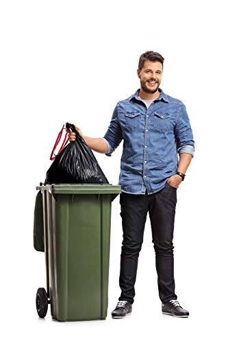 Reli. 33 Gallon Trash Bags Drawstring | 150 Count | Black | 33 Gallon Garbage Bags Heavy Duty | Large 33 Gal