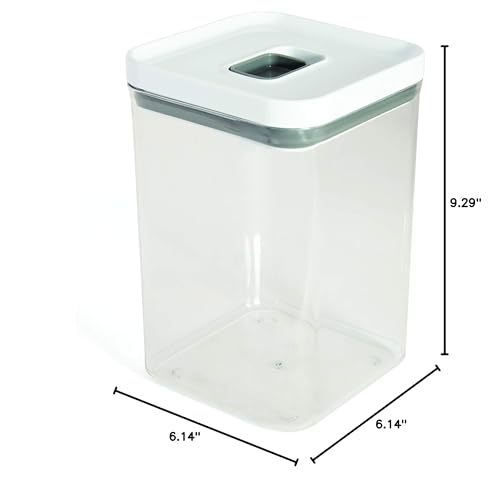 Copco Food and Organization Storage Container with Airtight Lid, 4.43-Quart, Clear