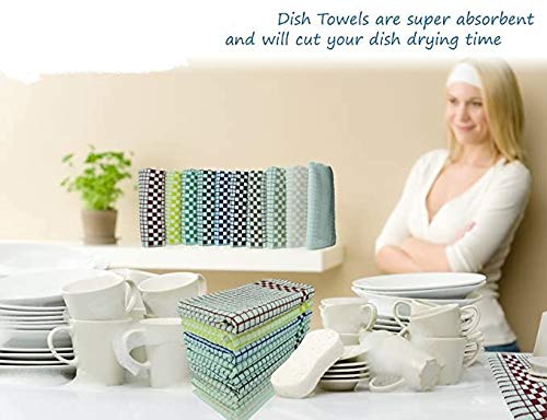 SIMPLI-MAGIC 79328 Kitchen Dish Towels ,Size: 16" x 27", 6 Pack