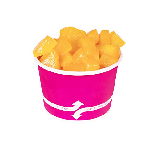 Karat [8oz - 1000 ct] Paper Ice Cream Cups & Soup Bowls for Hot/ Cold Food - Ideal for Soup, Ice Cream, Gelato, Yogurt and Snacks - Pink