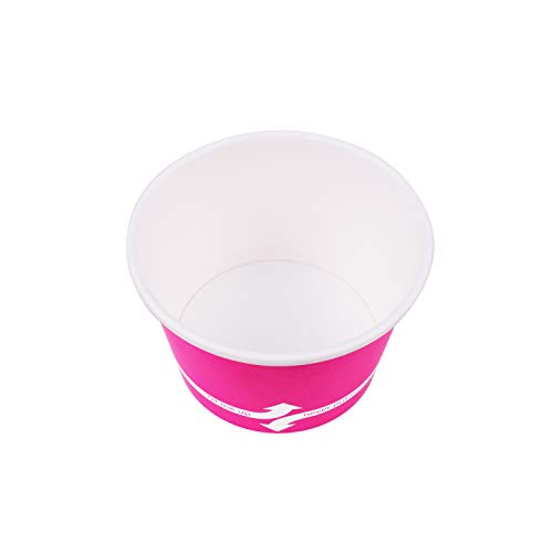 Karat [8oz - 1000 ct] Paper Ice Cream Cups & Soup Bowls for Hot/ Cold Food - Ideal for Soup, Ice Cream, Gelato, Yogurt and Snacks - Pink