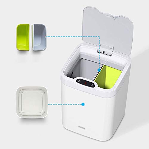 WENLII Smart Trash Can Automatic Induction Classification Recycling Trash Bin in The Kitchen Living Room Toilet Garbage Can