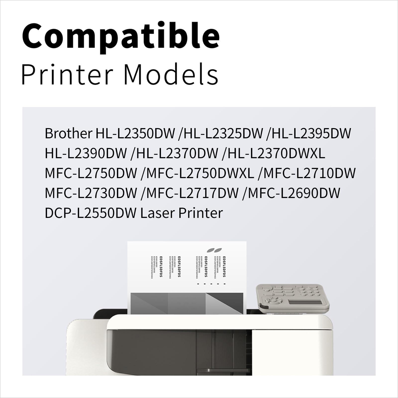 TN760 LemeroSuperx Remanufactured Toner Cartridges Replacement for Brother TN760 TN730 TN 760 Work for HL-L2350DW MFC-L2710DW HL-L2395DW MFC-L2750DW (Black, 2 Pack)