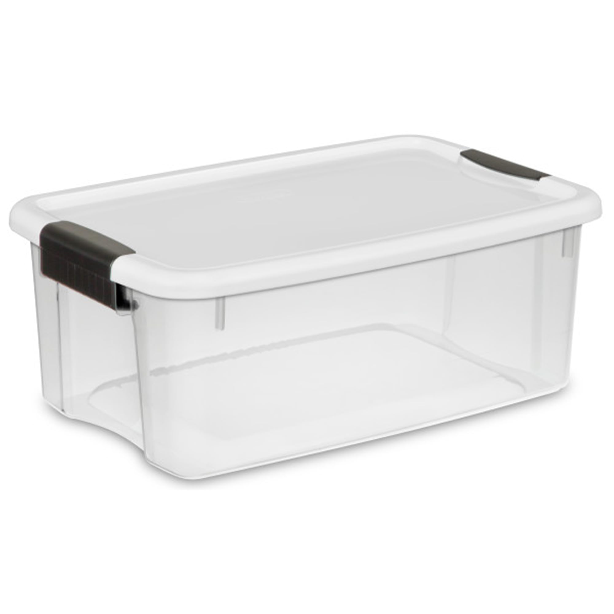 Sterilite 4 Sets of 116 Quart and 6 Sets of 18 Quart Heavy-Duty Stackable Clear Latch Lid Storage Container Tote for Home Organization