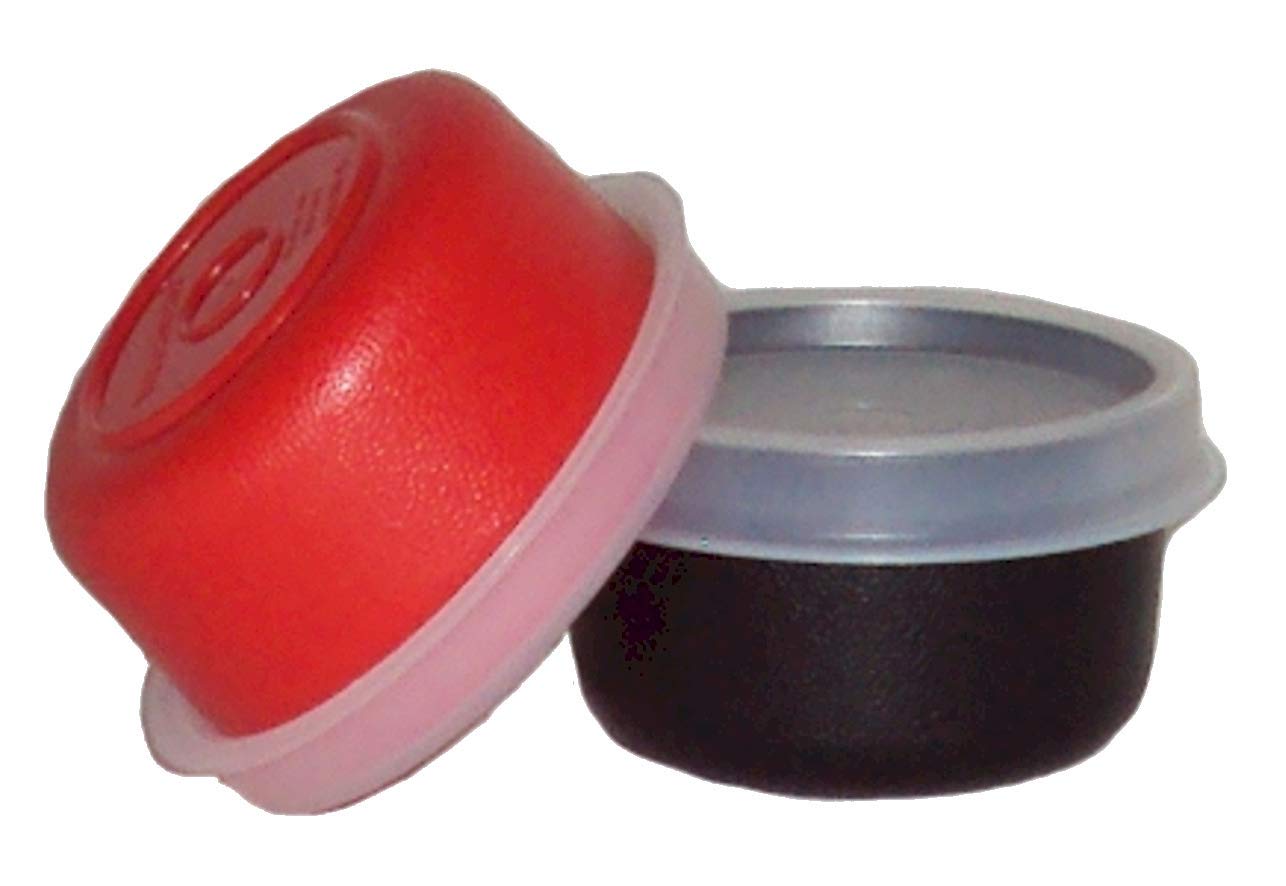 Tupperware Set of 2 Smidgets Tiny Treasure Mini Bowls Black and Red
