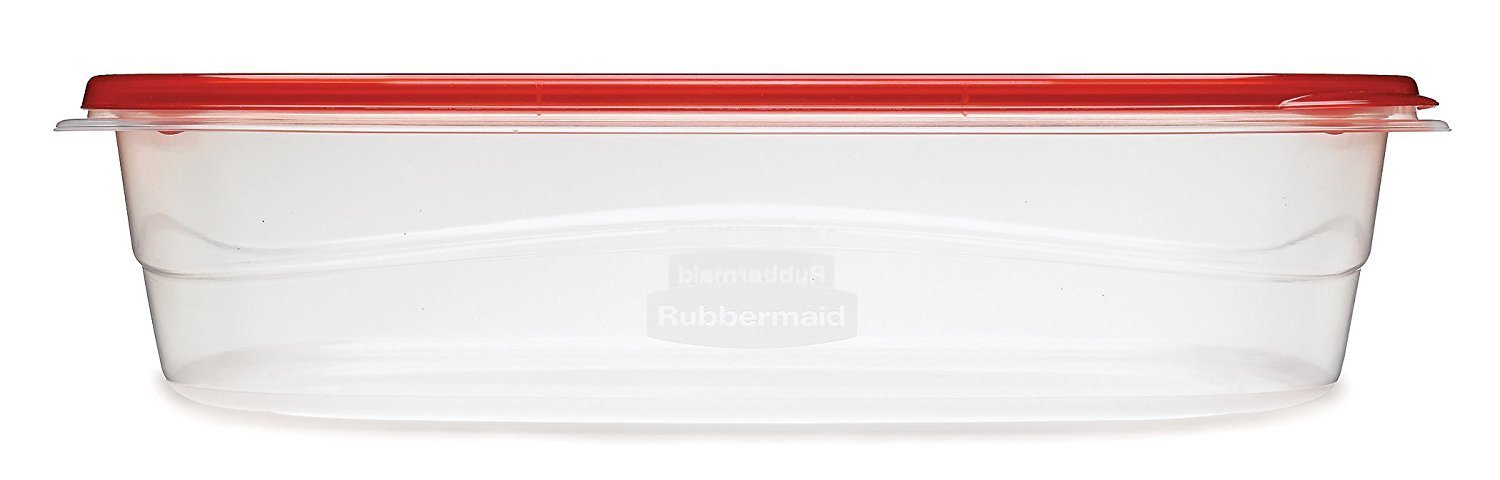 Rubbermaid TakeAlongs Food Storage Containers, 20 Count, Tint Chili,