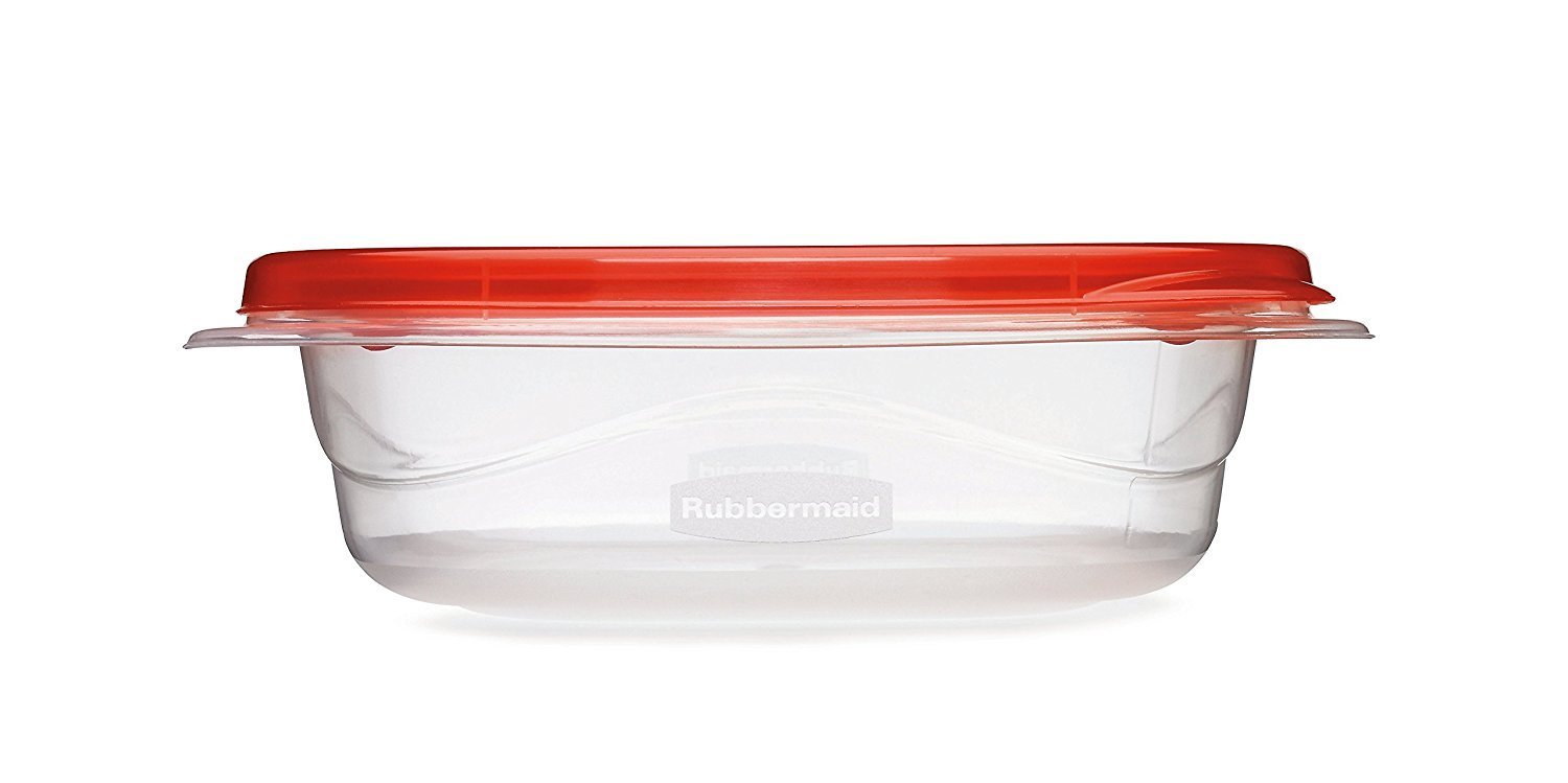 Rubbermaid TakeAlongs Food Storage Containers, 20 Count, Tint Chili,