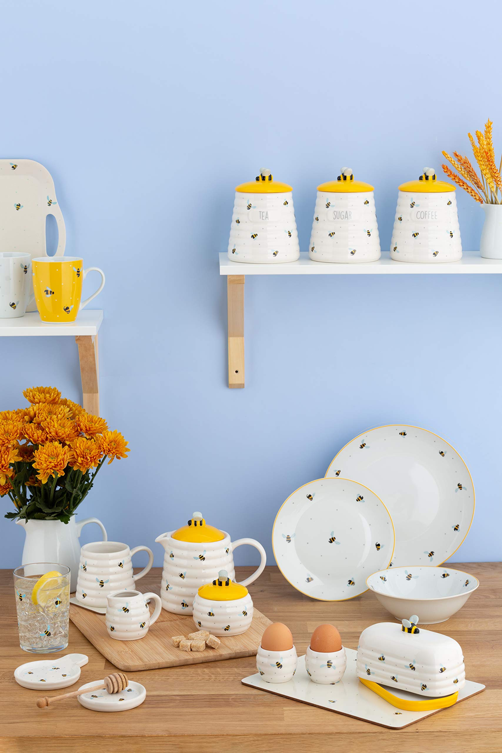 Price & Kensington 0059.646 Coffee Storage Jar, Ceramic, White