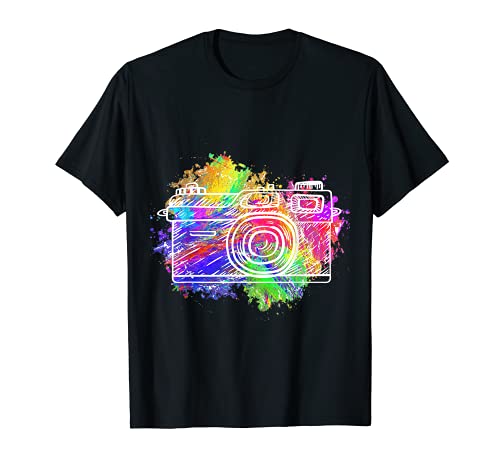 Photographer Splash Camera Photo Lense Photography Lover T-Shirt