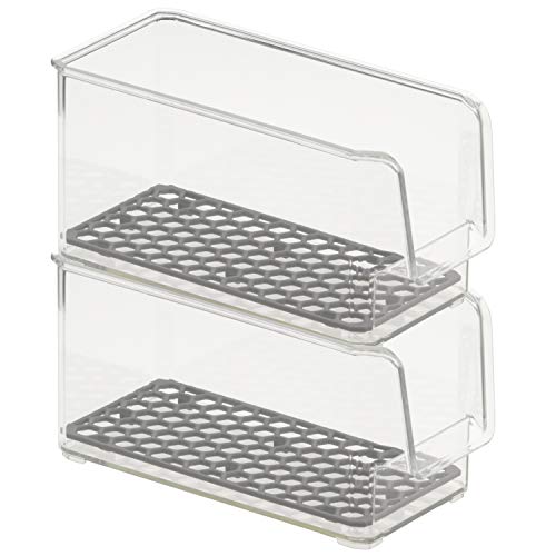 Spectrum Hexa in-Fridge Large Refrigerator Organizer Bin for Storage and Organization of Fruit Vegetables Produce and More, 8.5 x 4 x 4.25