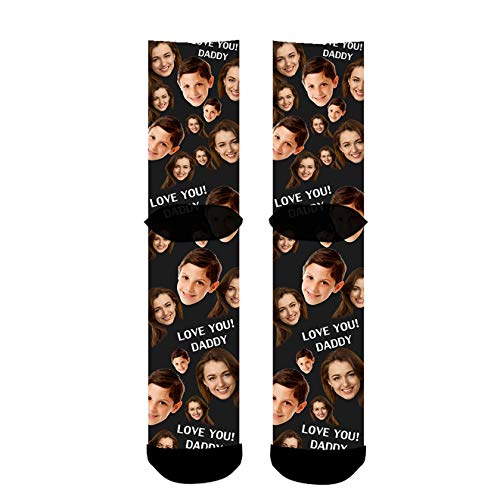 Custom Face Socks,Personalized Photo Socks,Upload Family Face on Socks for Men,Women