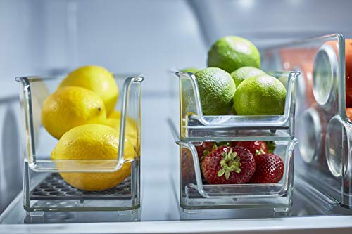 Spectrum Hexa in-Fridge Large Refrigerator Organizer Bin for Storage and Organization of Fruit Vegetables Produce and More, 8.5 x 4 x 4.25