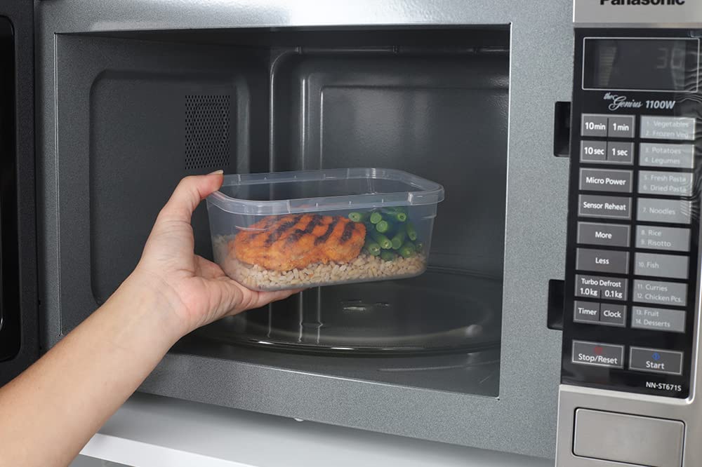 Sistema KLIP IT Plus Food Storage Containers | 1.15L | 3 Piece Airtight Containers Set | Leak-Proof Seal | Easy Locking Clips | BPA-Free