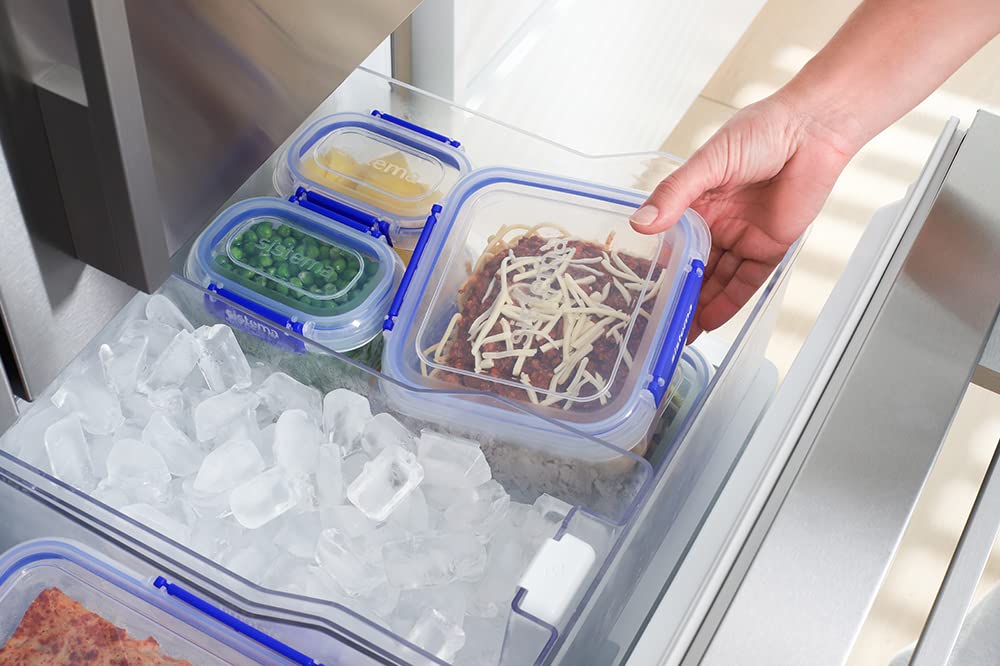 Sistema KLIP IT Plus Food Storage Containers | 1.15L | 3 Piece Airtight Containers Set | Leak-Proof Seal | Easy Locking Clips | BPA-Free