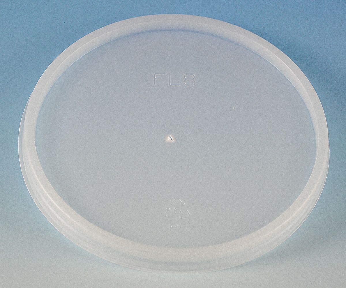 Wincup FL8V Vented Lid for 8 oz to 16 oz Food Containers, Cube 2.02, Translucent (10 Sleeves of 100 Lids)