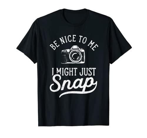 Photography I Might Just Snap Funny Camera Photographer T-Shirt