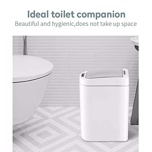ALUKAP Small Garbage Can 7L Narrow Type Trash Can Zero Waste Recycle Bin Automatic Trash Bin Smart Kitchen Dustbin Touchless Garbage Rubbish Waste Bin