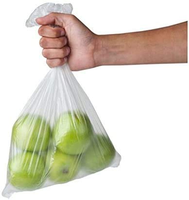 Royal7 12" x 20" 385 Bags on a Roll Plastic Clear Produce Bag, for Vegetable Fruits, Bread, Food Storage (1 ROLL)