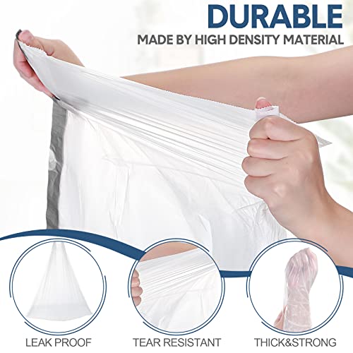 480 Count Small Trash Bags 4 Gallon Thicken Drawstring Trash Bags Plastic Garbage Bags Trash Can Liner 15 Liter for Bathroom Restroom Bedroom Office Toilet (Gray)