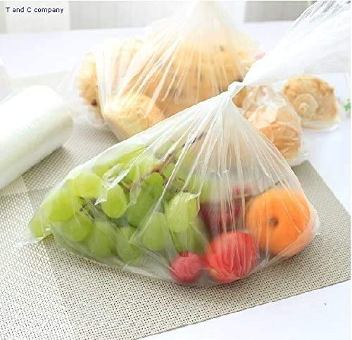 Royal7 12" x 20" 385 Bags on a Roll Plastic Clear Produce Bag, for Vegetable Fruits, Bread, Food Storage (1 ROLL)