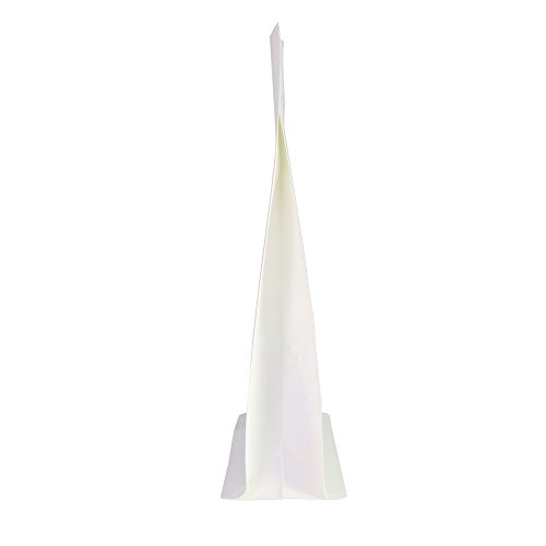 QQ Studio Pack of 100 White Kraft Side Gusset Flat Bottom w/Translucent Display Window Stand-Up Zip Seal Bags (10x20+6cm (3.9x7.8+2.3"))