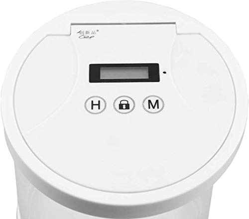 JRing Time Locking Box Timed Lock Storage Container Pantry Self-control 6" Timer Locker for Phone Snacks Food Medicines Credit Card Alcohol Gaming Machine or Other Addictive(White)