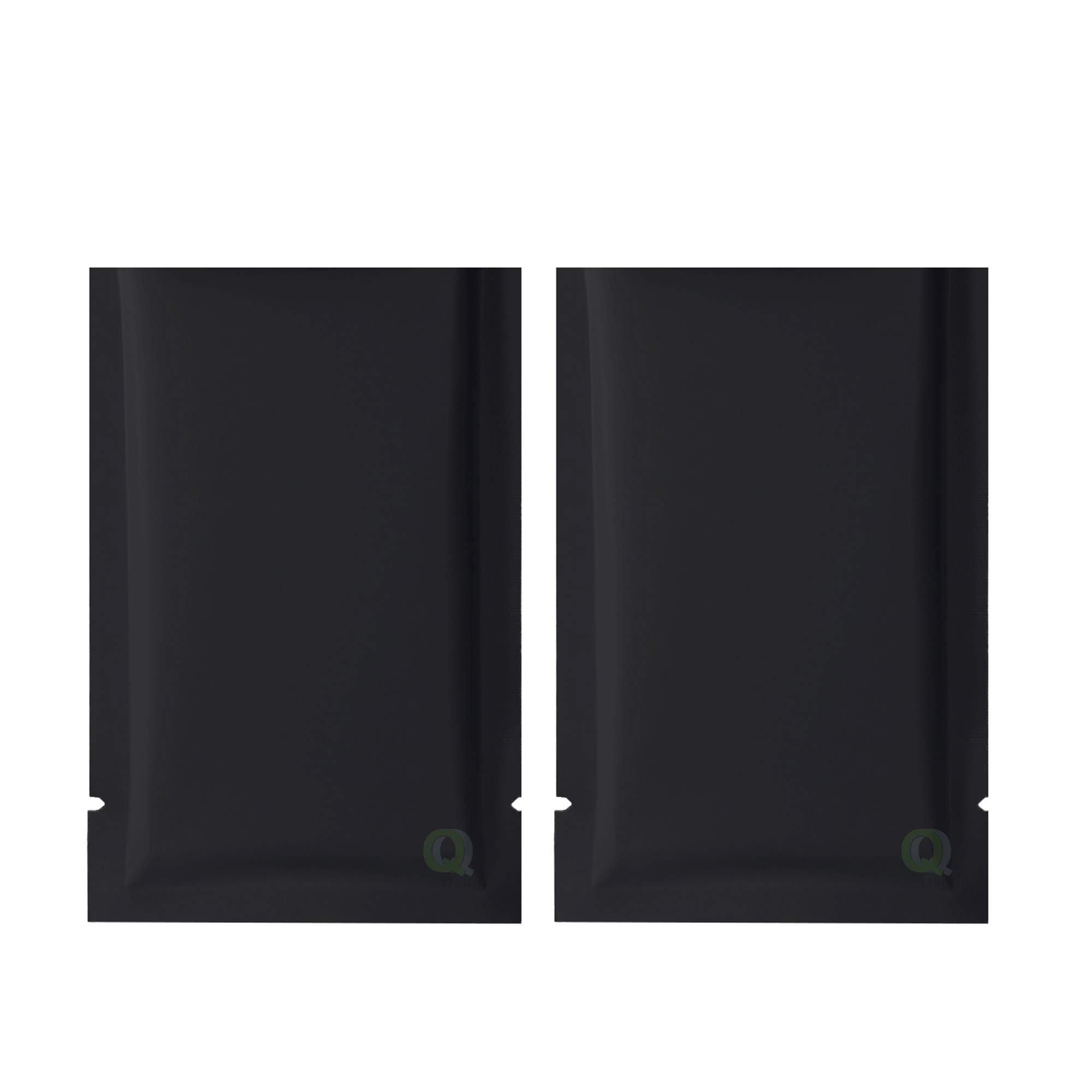 QQ Studio Matte Food-Safe Foil Heat Sealing SlickSeal⢠Pouches for Confections and Candy (200 Black, 2.25" x 3.5")