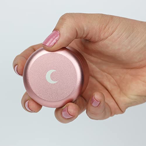 Brando Moon Rose Gold Pocket Storage Case Container Smell Proof and Air Tight - Easy to Carry and Best Way to Preserve Coffee - 2.1 x 1.8”