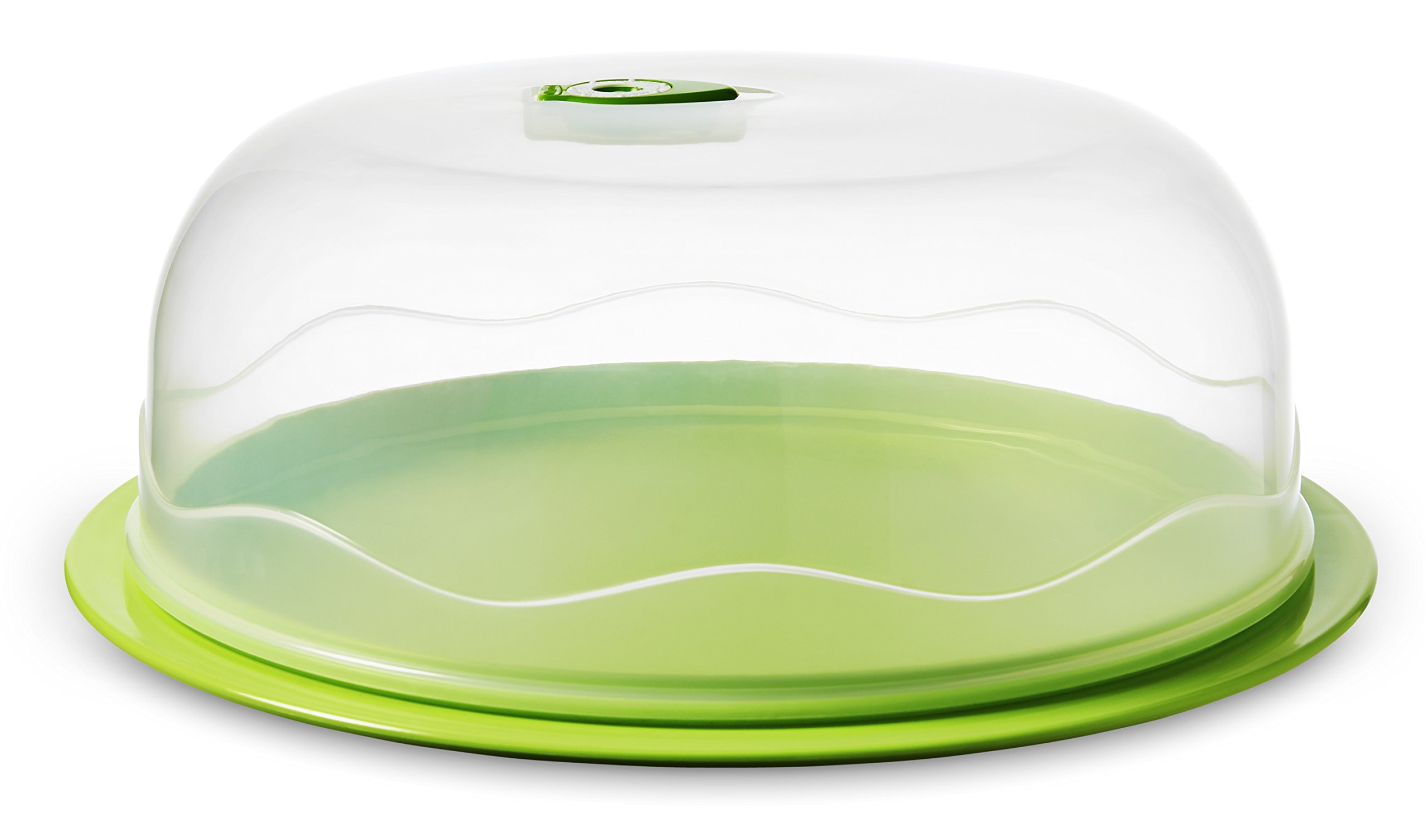 Ozeri INSTAVAC Ready-Serve Domed Food Storage Container, BPA-Free 4-Piece Nesting Set with Vacuum Seal