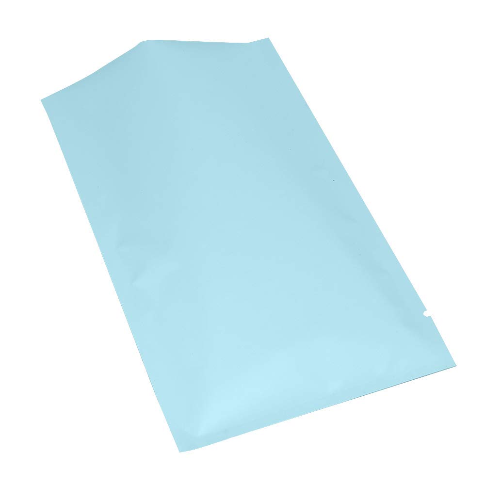 QQ Studio Matte Blue SlickSeal™ Open Top Pouches for Beauty Samples and Products (200, 5x8cm (2x3"))