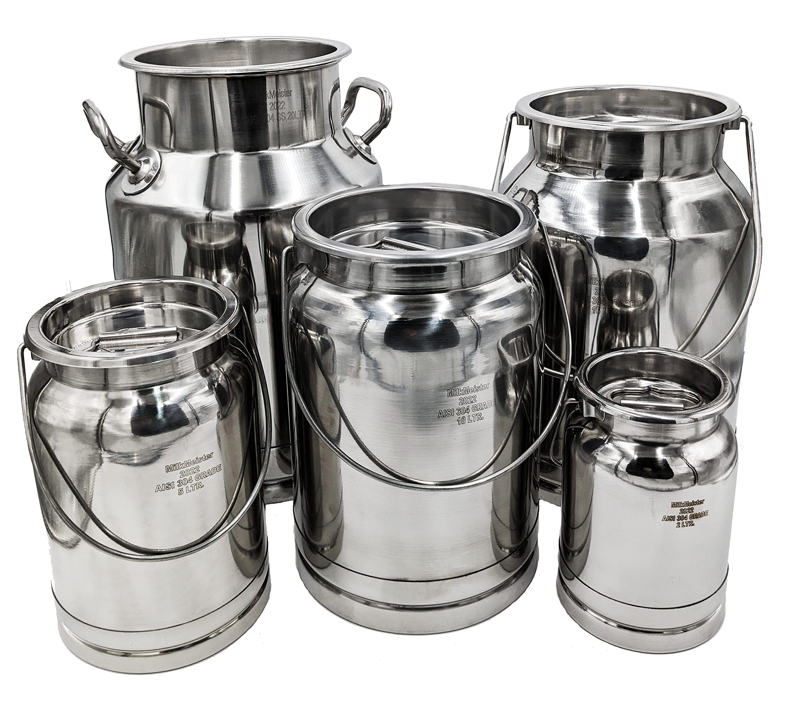 The Dairy Shoppe Stainless Steel Milk Can Tote (5 Liter)