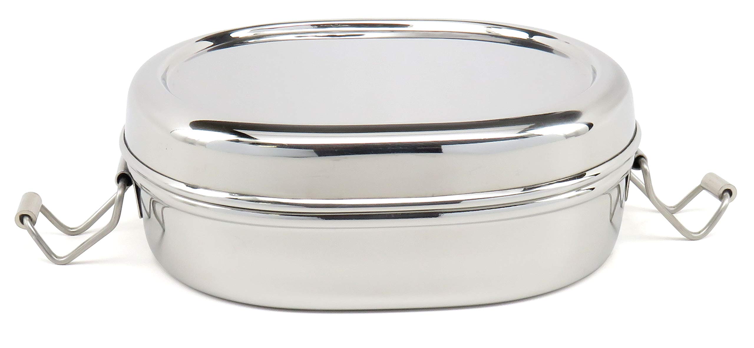 Lifestyle Block Stainless Steel 5 Inch Oval Snack Container - Eco Friendly and BPA Free