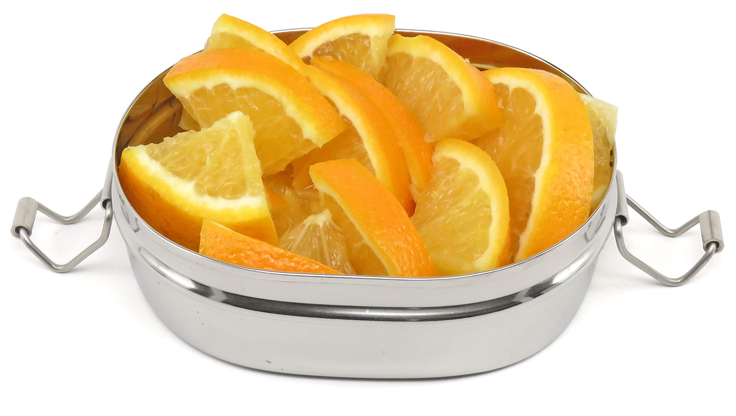 Lifestyle Block Stainless Steel 5 Inch Oval Snack Container - Eco Friendly and BPA Free