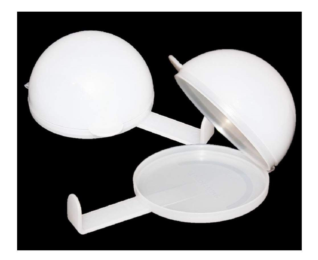 Tupperware Set of 2 Forget Me Not Junior Keepers Refrigerator Containers Pearl White