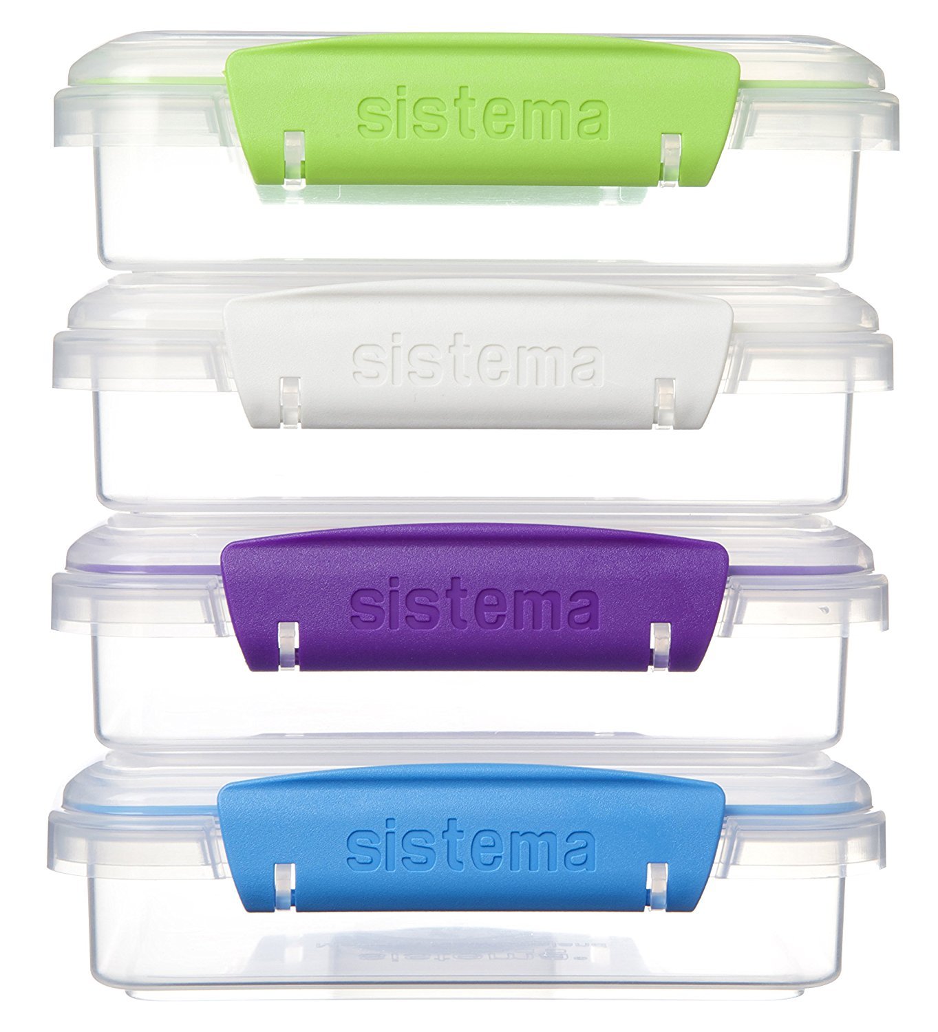 Sistema To Go Collection Sandwich Box Food Storage Container, 15.2 oz, Minty Teal