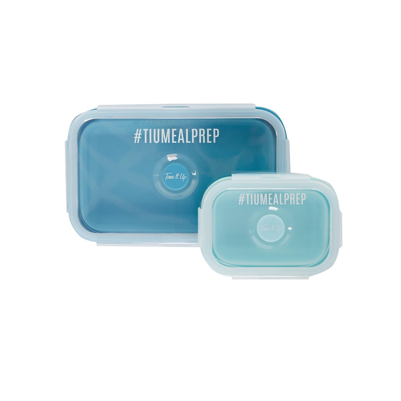 Tone It Up Meal Prep Collapsible Container Set 2pk - Dusty Blue