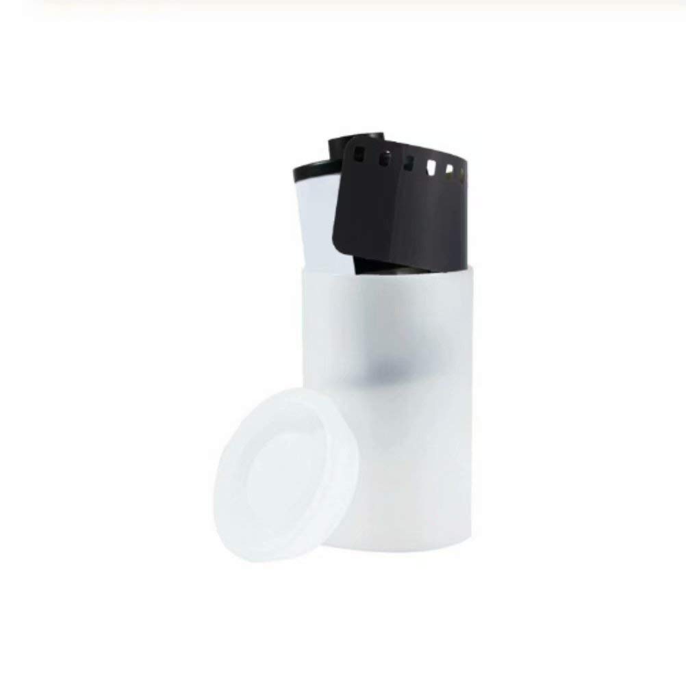 10Pack Film Canisters with Caps White Clear Plastic Empty Film Canister Case for Storing Small Accessories,Film,Keys,Coins,Art Beads Tiny Storage Containers